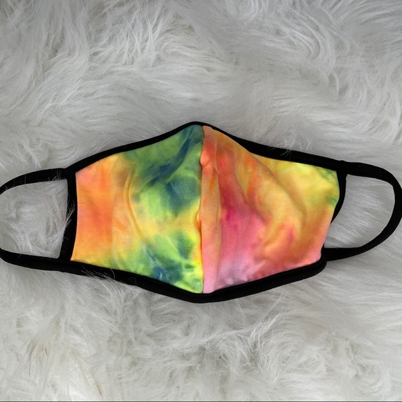 Accessories | Face Mask Tie Dye Multi Color Double Layer Cloth | Poshmark